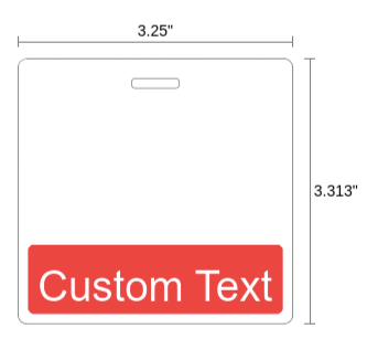 Custom Horizontal Badge Buddies - Data Collection (3-1/4" x 3-5/16")